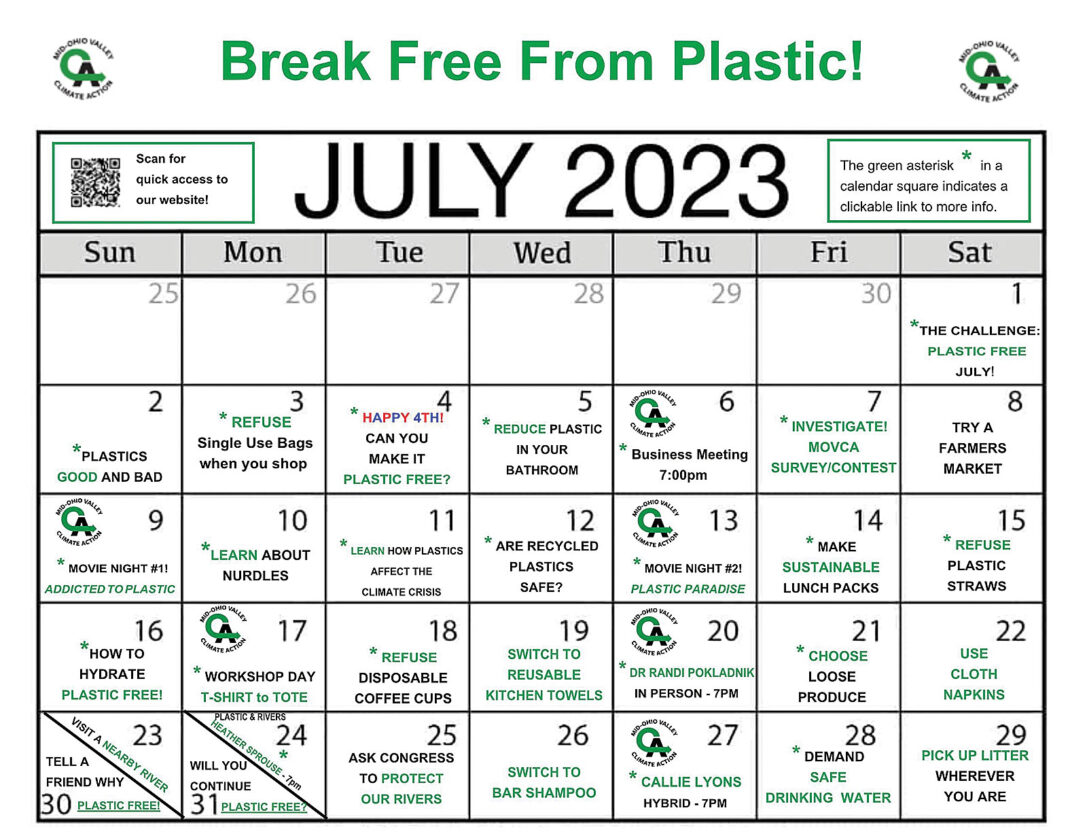 Mid-Ohio Valley Climate Action kicks off ‘Break Free From Plastic’ campaign | News, Sports, Jobs ...